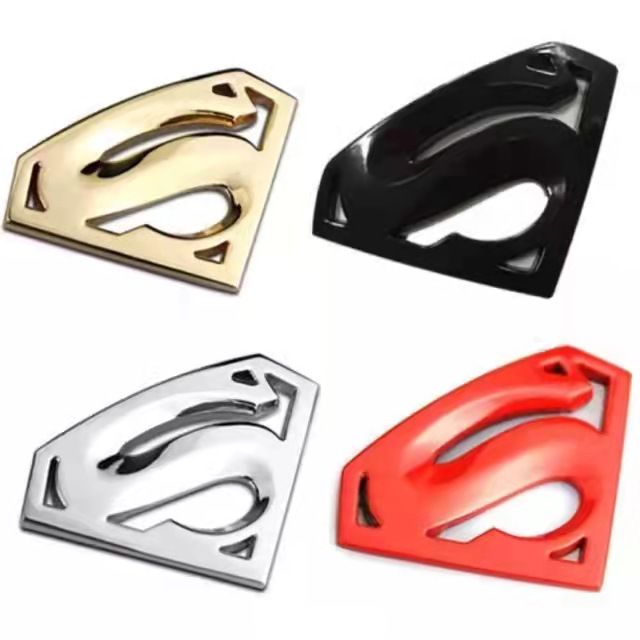 Superman car sticker 3D metal car logo T-36 | Lazada PH