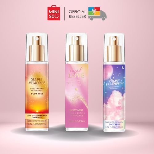 MINISO Body Mist Blue Moon / Secret Memories / Cupid Love 100ml ...