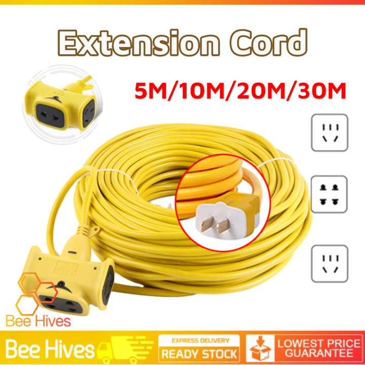 Extension Cord Socket with Cable Extra-long Plug-in Strip 5M/10M/20M ...