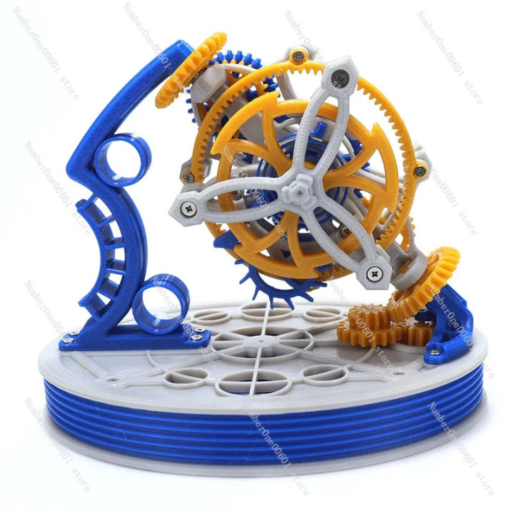 Dual Axis Tourbillon Model Metal Spring Power 3D Printing Pendulum ...
