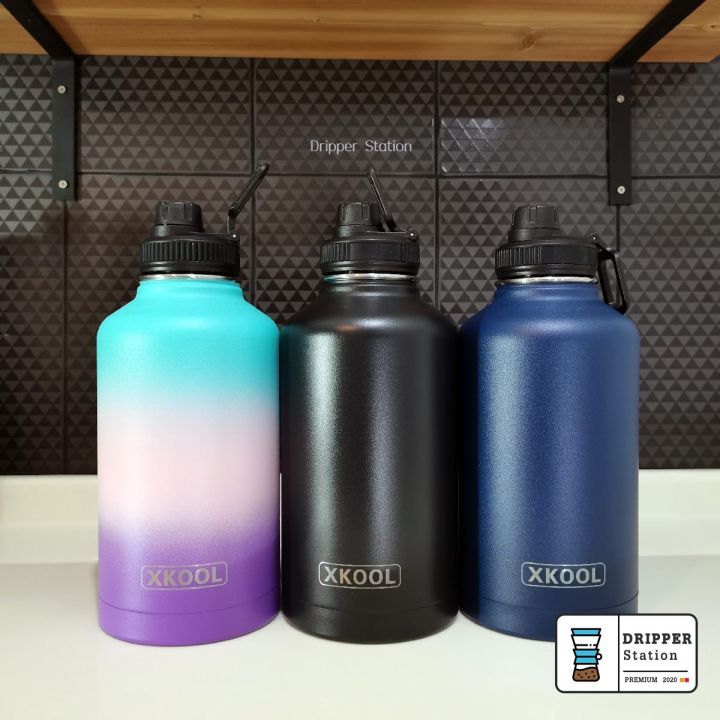 กระติกน้ำเก็บอุณหภูมิ ฝา Flip Top Lid ขนาด 64 ออนซ์ (1900ml.) แทงค์เก็บความเย็น รับประกัน ไม่มี ...