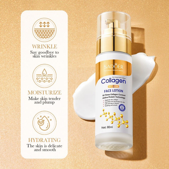 Collagen Face Lotion 80ml Collagen Lotion Whitening Lotion Soothing ...