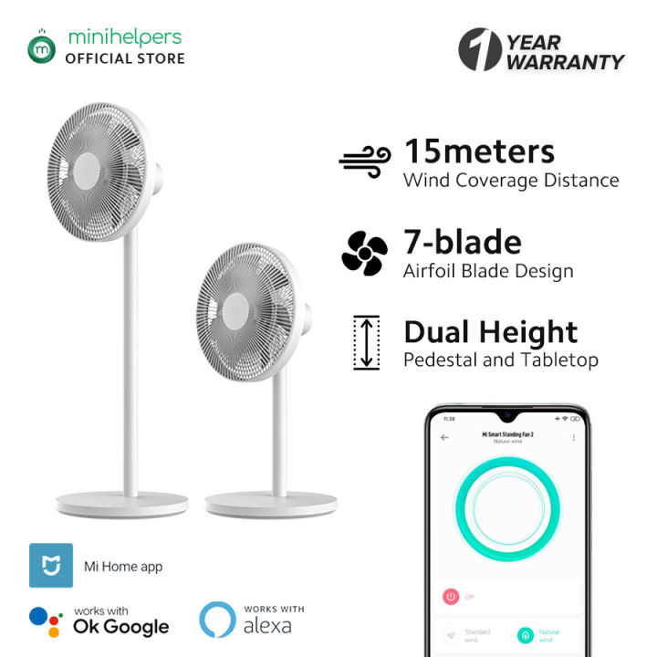 Xiaomi Fan 2 Lite Smart Standing Dual Height Fan Wired with adjustable ...