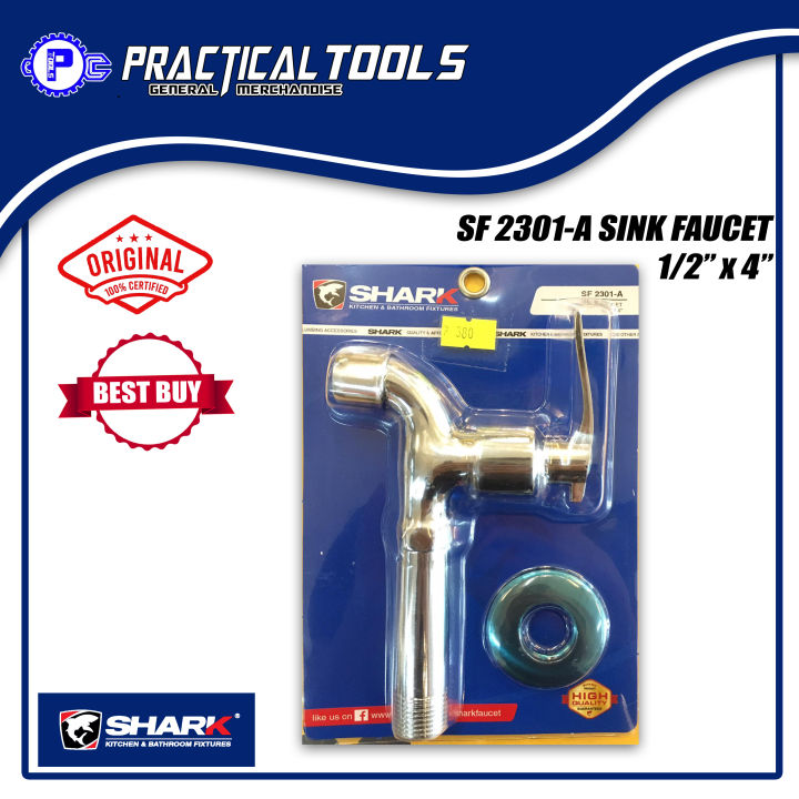 SHARK SF2301-A SINK FAUCET 1/2" X 4" | Lazada PH