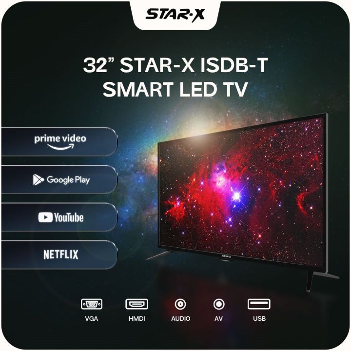 StarX Pulsar Series Smart Bluetooth TV 32inches 43inches 50inches Flat Screen Smart TV (2 YEARS ...