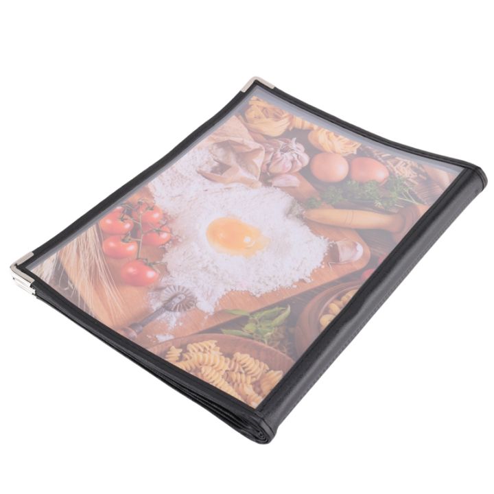 (KPOH) Transparent Restaurant Menu Covers for A4 Size Book Style Cafe ...