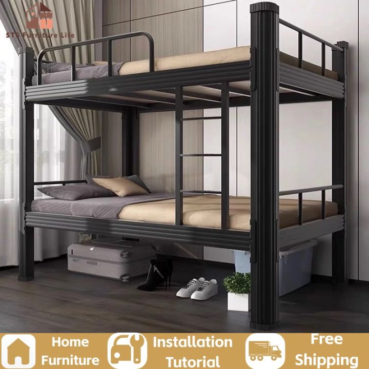 Double Decker Bed Frame 90 120 cm / Bunk Bed Frame Extra Heavy Duty | Lazada PH