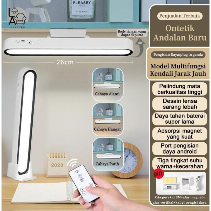 Lampu Belajar LED Magnetic Multifungsi Lampu Meja Belajar Lampu Lemari ...