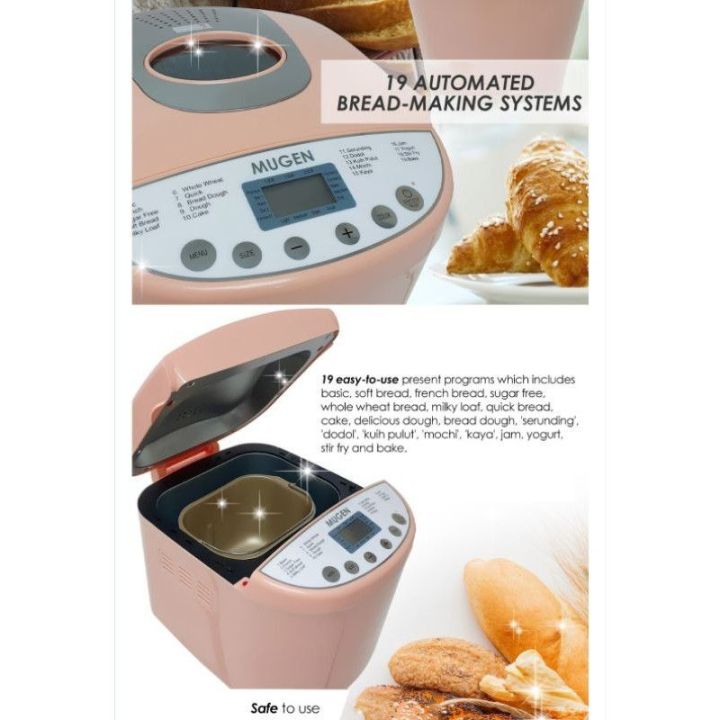 Mugen Smart Bread Maker V2 19 Programs Upgraded Function | Lazada
