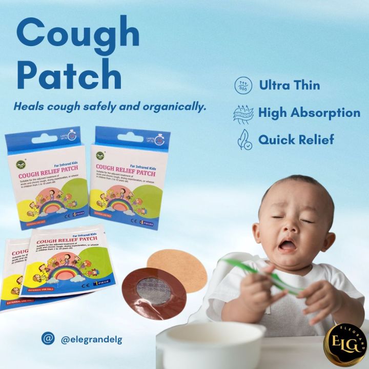 Elegrand Organic Herbal Cough Relief Patch Medicine for Kids and for ...