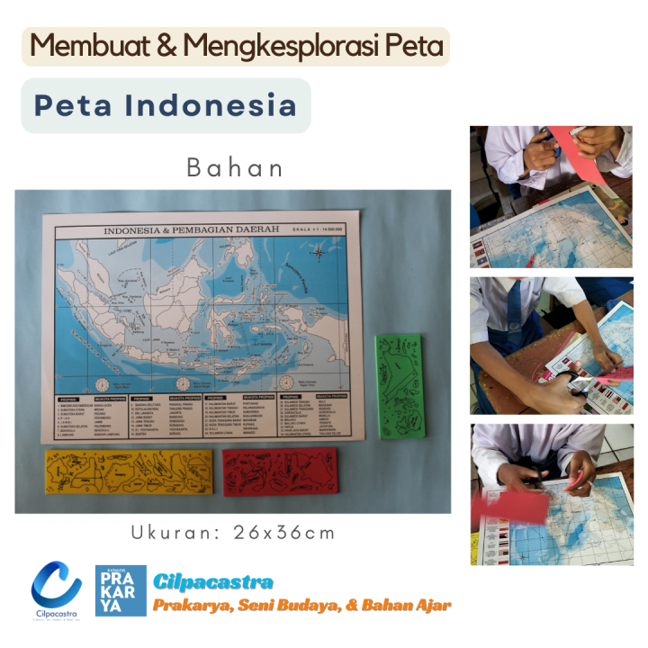 Peta Indonesia, Membuat & Mengeksplorasi Peta, Bahan Ajar | Lazada ...