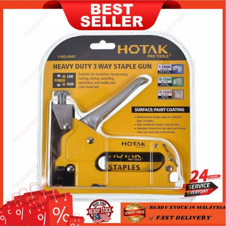 (HOT SELLER ) HOTAK Heavy Duty 3 Way Staple Gun and Hotak Staples | Lazada