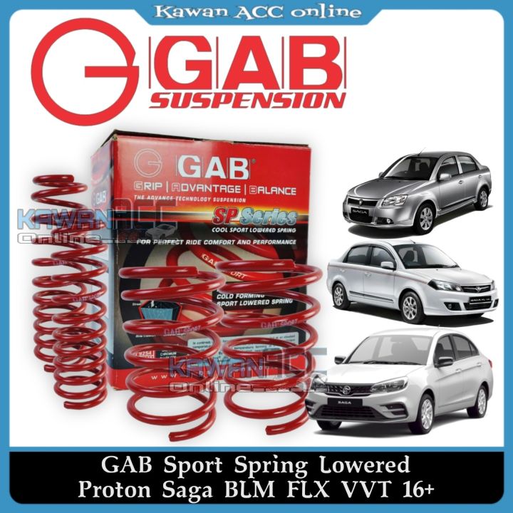 GAB SP Series Car Sport Lowered Spring Proton Saga BLM FLX VVT CVT MC1 ...