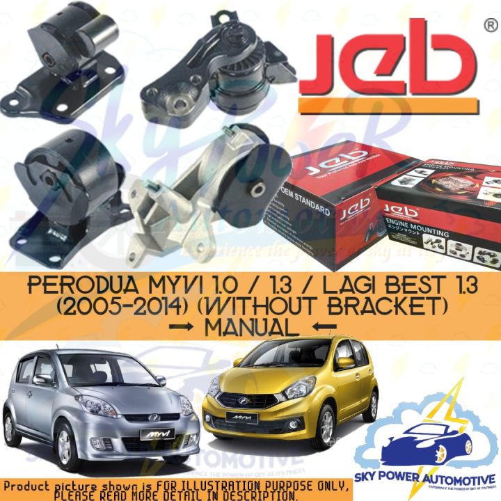 PERODUA MYVI 1.0 / 1.3 / LAGI BEST 1.3 (MANUAL) JEB ENGINE MOUNTING ...