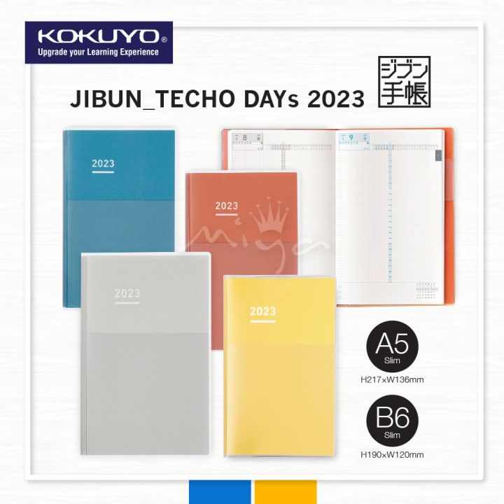 Kokuyo Jibun Techo DAYs Diary NOTEBOOK 2023 - A5 Slim / Mini B6 Slim | Lazada