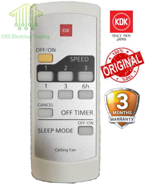 KDK Ceiling Fan Remote Control K11Z1 Original | Lazada