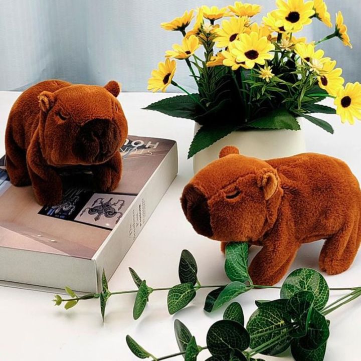 SIRENXI Can Walking Electronic Plush Capybara Toy Electric Dog Walk ...