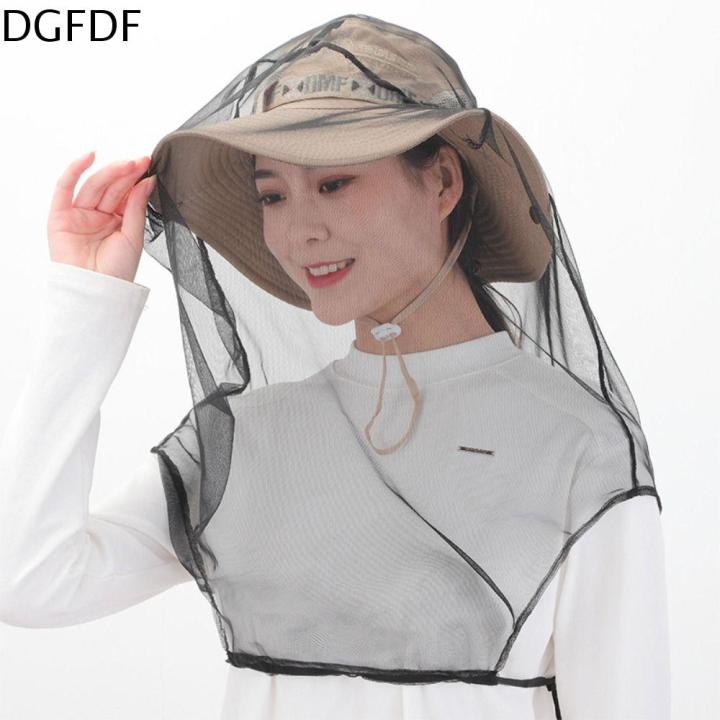 DGFDF หมวกคาวบอยผึ้ง หมวกป้องกันเสื้อผ้า ที่ป้องกันใบหน้า ป้องกันยุง ...