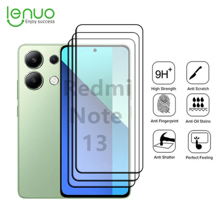 Lenuo กระจกเทมเปอร์9ชั่วโมงสำหรับ Xiaomi Redmi Note 13 4G 5G / Note 13 ...