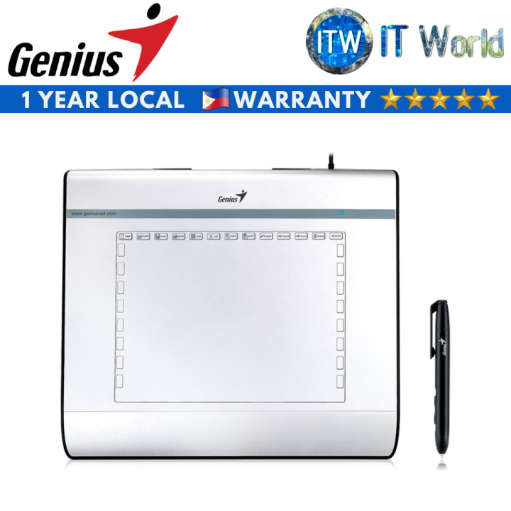 Genius Easypen I608 6 x 8 Pen Tablet with Cordless Pen (GEN31130001400 ...