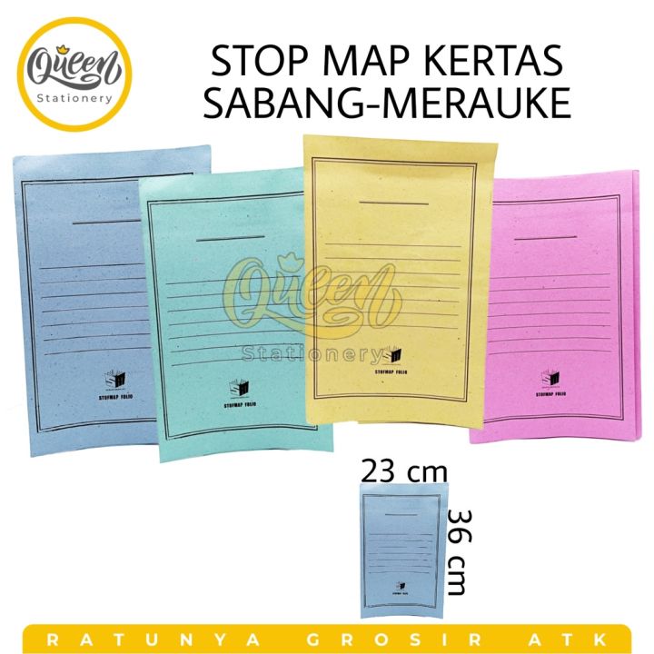 1 PAK (50 LEMBAR) STOP MAP KERTAS SABANG-MERAUKE / MAP KERTAS | Lazada ...