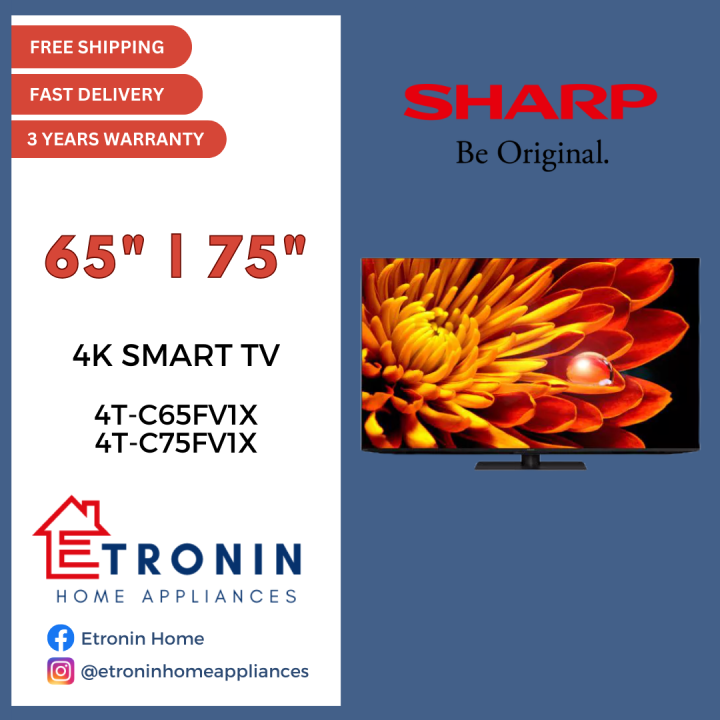 Sharp 65" | 75" 4K XLED Android Smart TV 4T-C65FV1X | 4T-C75FV1X ...