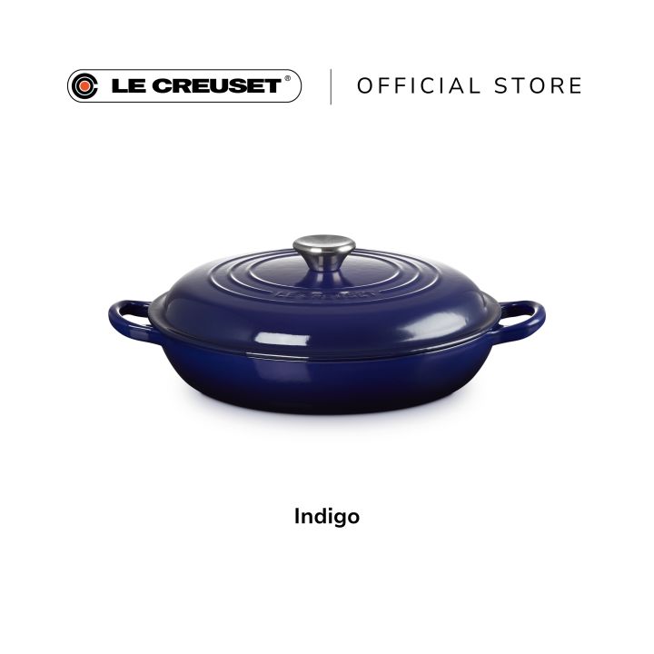 Le Creuset Cast Iron Buffet Casserole 26cm Classic Stainless Steel ...