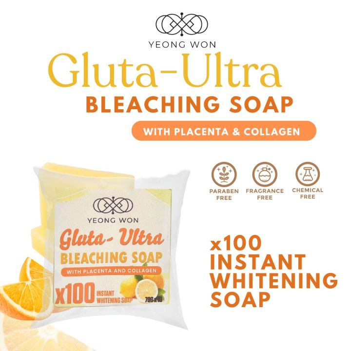 Yeong Won Gluta-Ultra Bleaching Soap with Placenta and Collagen 70g ...