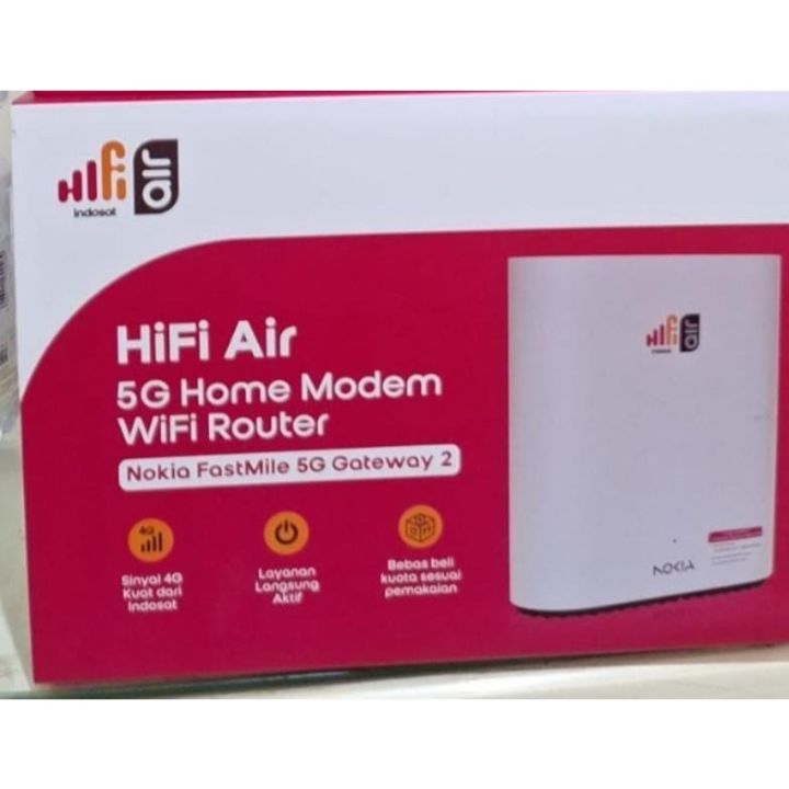 MODEM INDOSAT HIFI AIR 5G HOME MODEM WIFI ROUTER NOKIA FASTMILE 5G ...