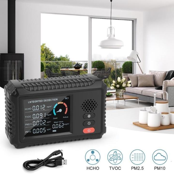 Formaldehyde Detector Air Quality Monitor Indoor Portable Display Air ...