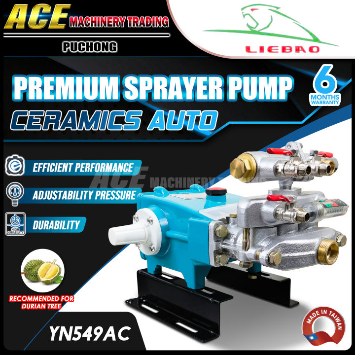 [ LIEBAO ] TAIWAN AUTO CERAMICS PLUNGER POWER SPRAYER PUMP HEAD YN ...