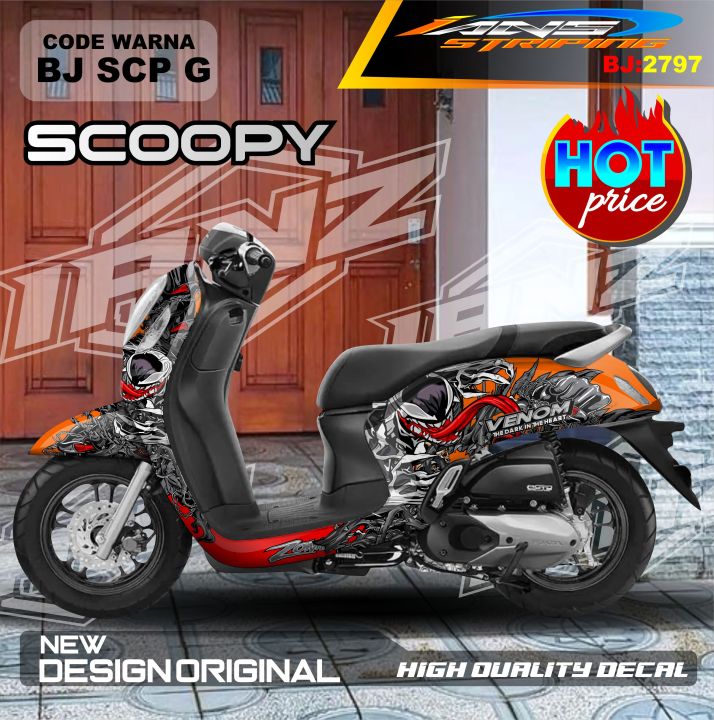 STIKER MOTOR FULL BODY SCOOPY DECAL CUSTOM-STIKER DECAL HONDA SCOOPY ...