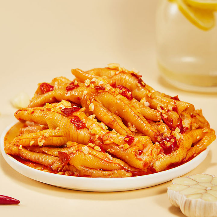 PKGJ Store Boneless Chicken Feet with Lemon Sour and Spicy Canned ...