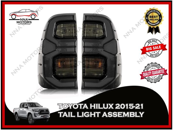 TOYOTA HILUX 2015-21 Tail Light Assembly 2021 Original Smoke Black/Red ...