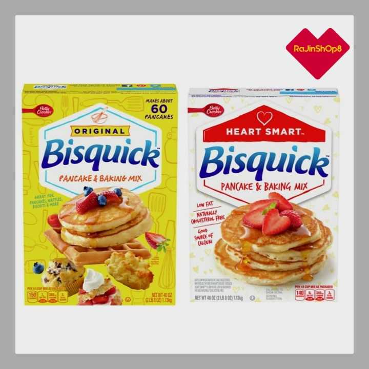 BETTY CROCKER Bisquick Pancake and Baking Mix - Original & Heart Smart ...
