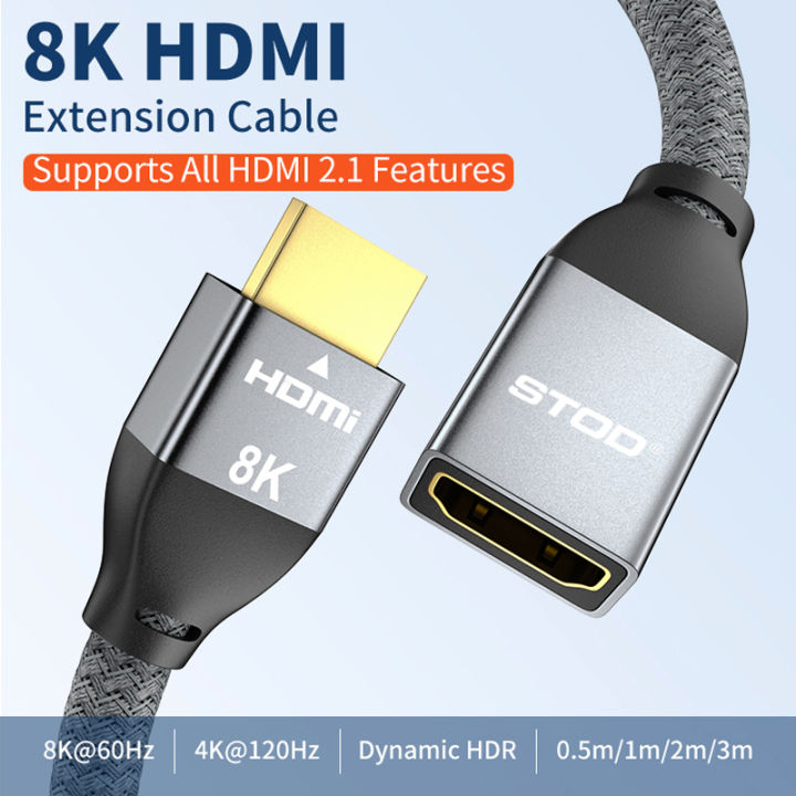 STOD HDMI Extension Cable Hdmi to HDMI Adapter Male to Female Port ...