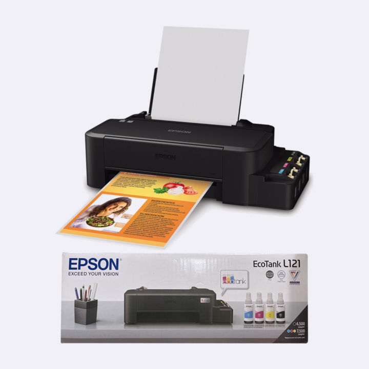 Epson L121 Office Printer with Pigment/Sublimation Ink, Dye Ink, or ...