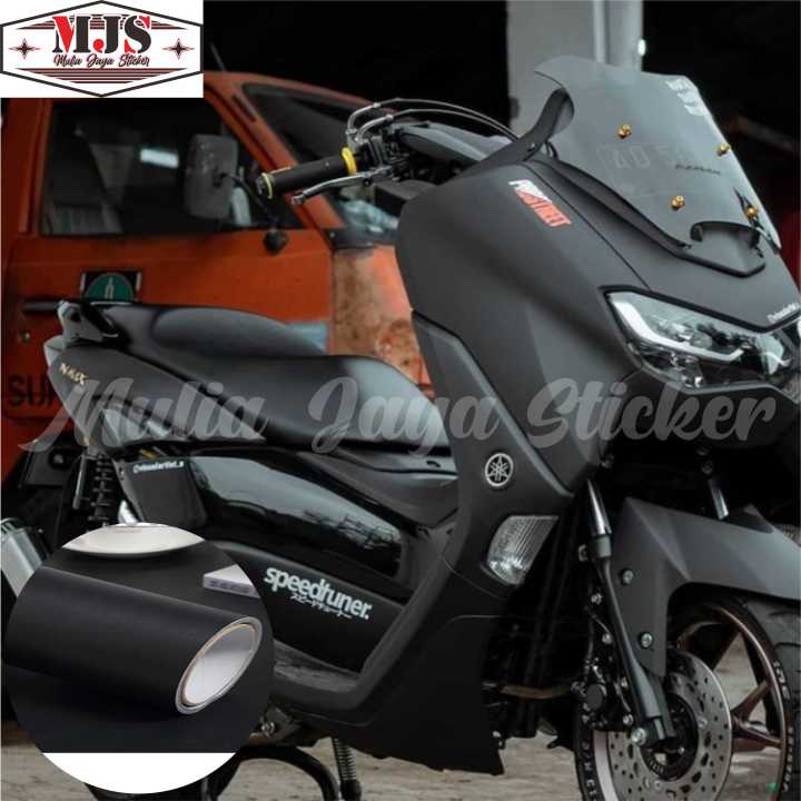 Decal stiker polos warna hitam doff full body nmax old/new bahan profik ...