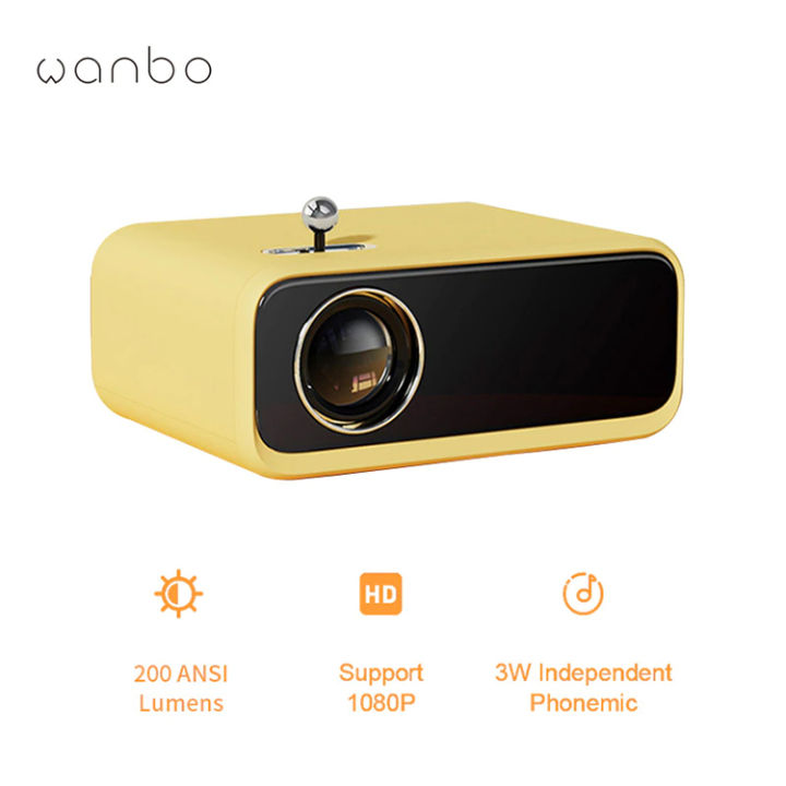 Wanbo X1 Mini Projector Support 1080P 200 Ansi Lumen Native Res ...