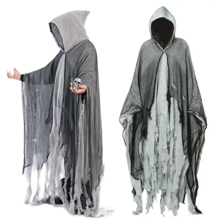 2025Layers of Gothic Terror Unisex Cosplay Costume of Halloween Ghosts ...
