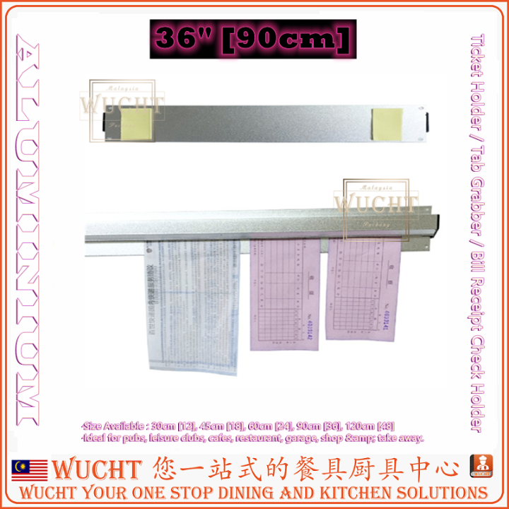 Food Service Aluminum Slide Check Rack / Check Holder / Bill Holder 36 ...