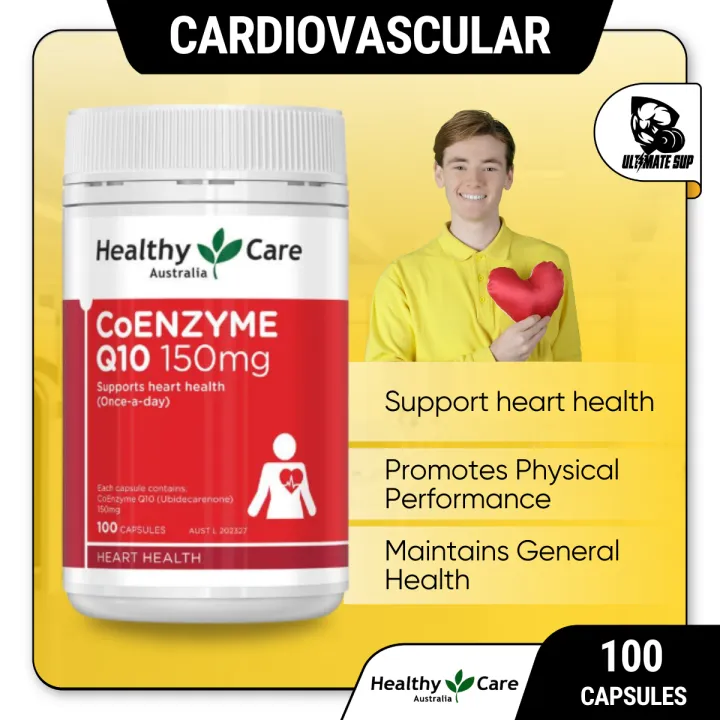 Healthy Care, CoEnzyme Q10 150mg, Heart Health, Energy, Physical, 100 ...