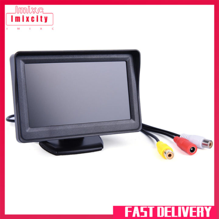 Imixcity 4.3 Inch Car Screen Monitor Parking Reverse Safety Distance ...