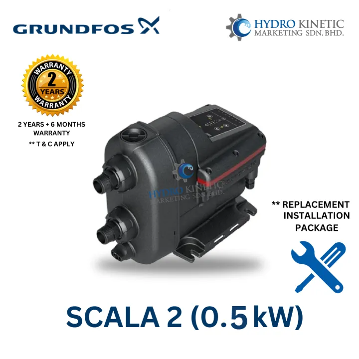 GRUNDFOS SCALA2 3-45 (550W) REPLACEMENT INSTALLATION HOME SILENT WATER ...