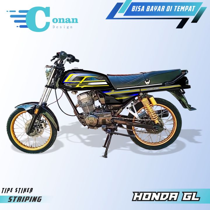 Conan Decal Sticker - Aksesoris Motor Stiker Striping Decal Honda GL ...