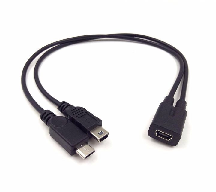Cáp Chia Mini USB 1 Ra 2 Y, Bộ Chuyển Đổi USB 2.0 Mini 5 Chân Đầu Cái ...