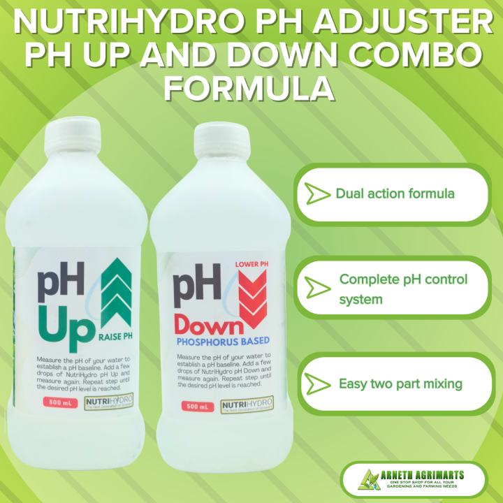 NutriHydro pH Adjuster pH Up and pH Down Combo Formula | Lazada PH