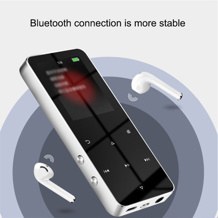 New Bluetooth MP3 MP4 Music Player HiFi Metal Portable Sport Walkman Support with FM Radio Alarm ...
