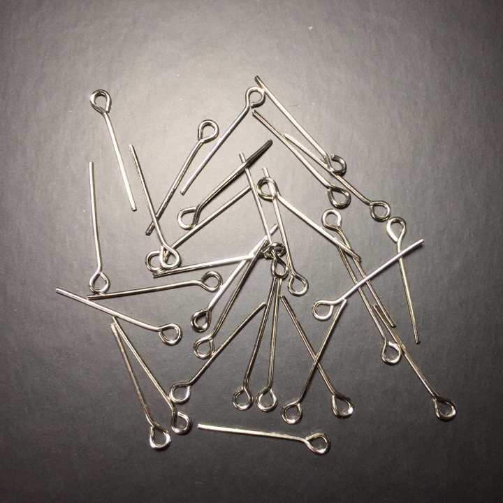 110 pcs (10 Grams) 2cm DIY Eye Head Pins, Connect Pin for Jewerly ...