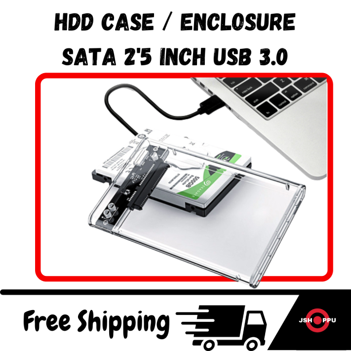 Enclosure HDD HARDISK Case Casing Hardisk External hdd Case 2.5" Inch ...